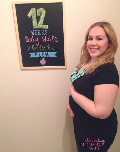 Baby Bump Monday: 12 weeks - The Vintage Modern Wife