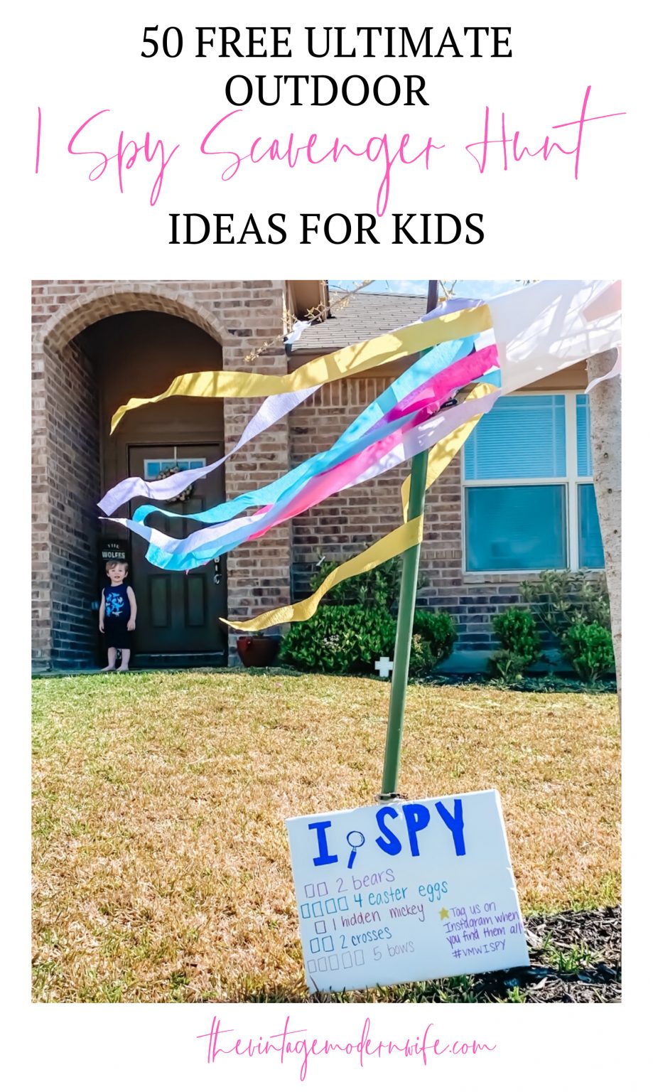 50 Free Ultimate Outdoor I Spy Scavenger Hunt Ideas for Kids